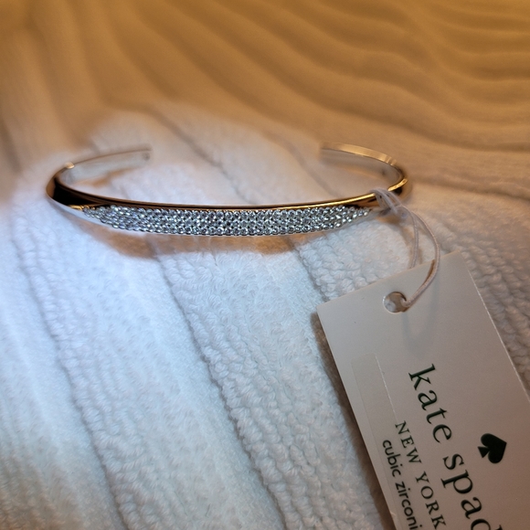 kate spade | Jewelry | Kate Spade New York Raise The Bar Pave Cuff ...